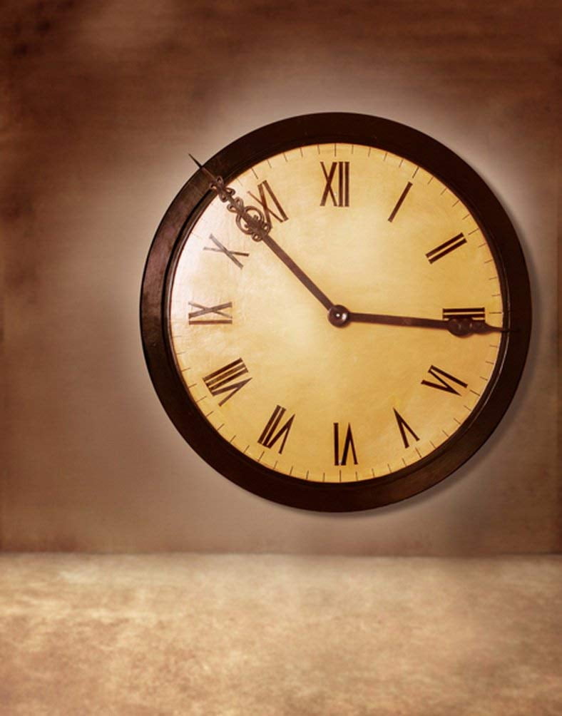 ABPHOTO Polyester Clock Photography Backdrops Photo Props Studio ...