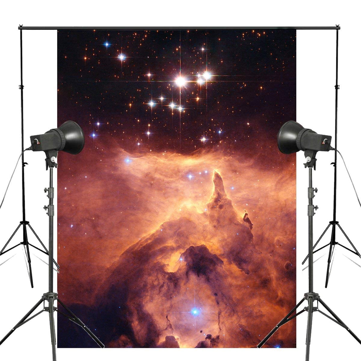 ABPHOTO Polyester Emission Nebula Photography Background Bright Stars ...
