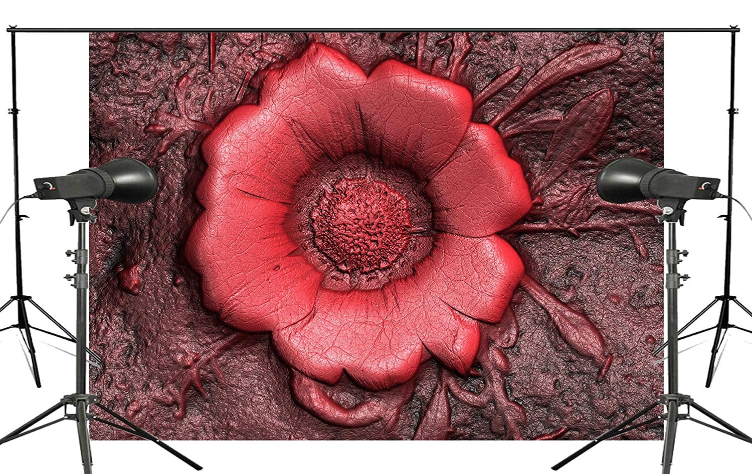 ABPHOTO Polyester Exquisite Flowers in full Bloom Background Abstract ...