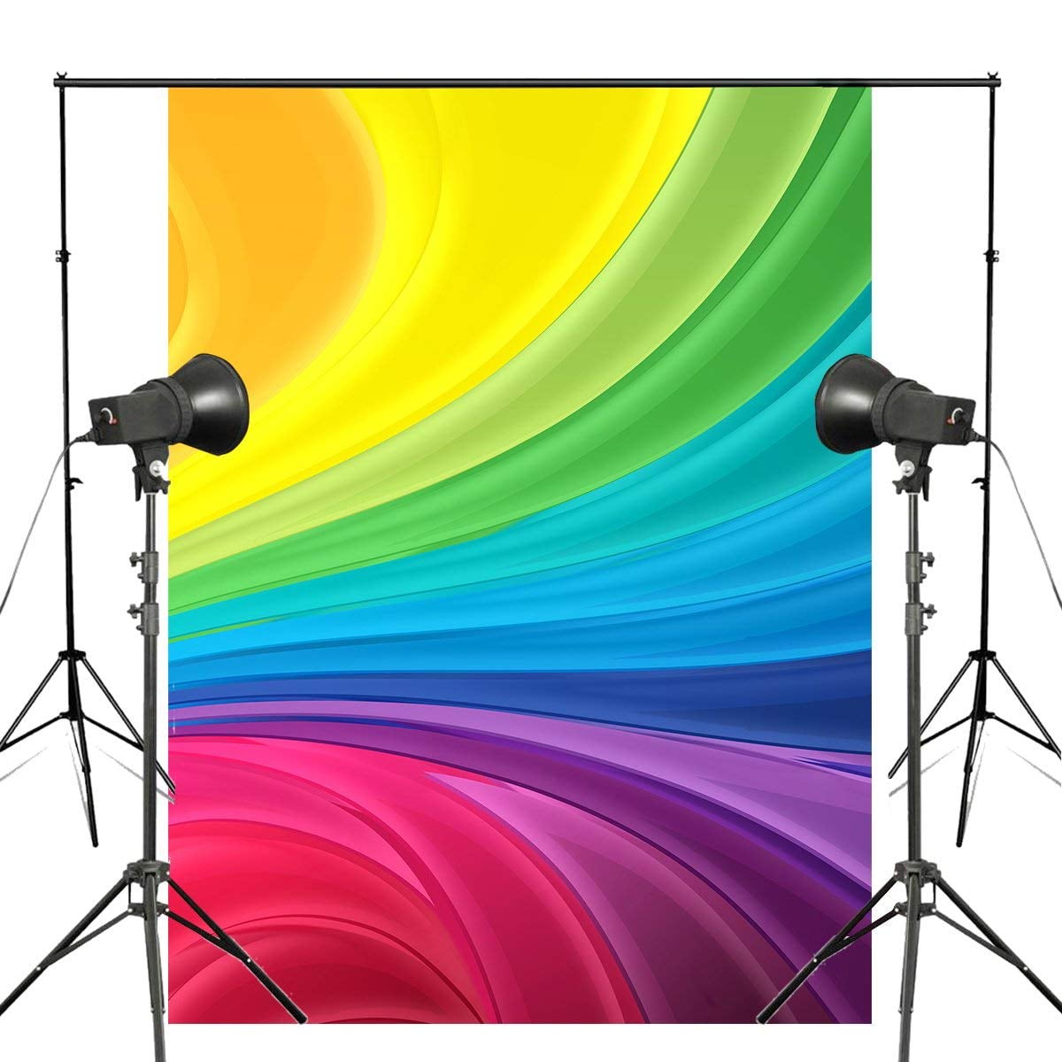 ABPHOTO Polyester Exquisite Photography Background Rainbow Photo ...