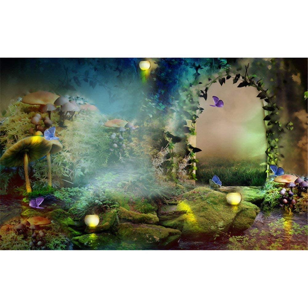 ABPHOTO Polyester Fairy Tale Wonderland Stage Photo Booth Background ...