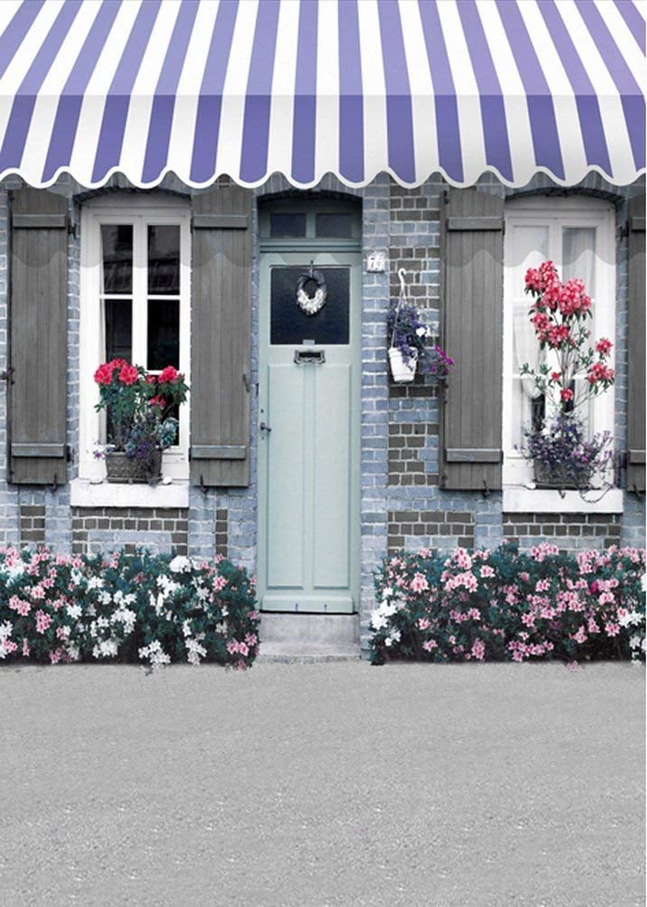ABPHOTO Polyester House Flowers Photography Backdrops Photo Props ...