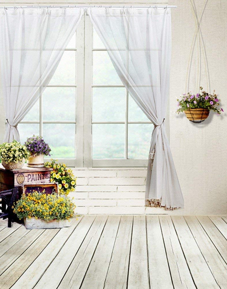 ABPHOTO Polyester Indoor Room Window Wall Floor Wedding Interior Scene ...