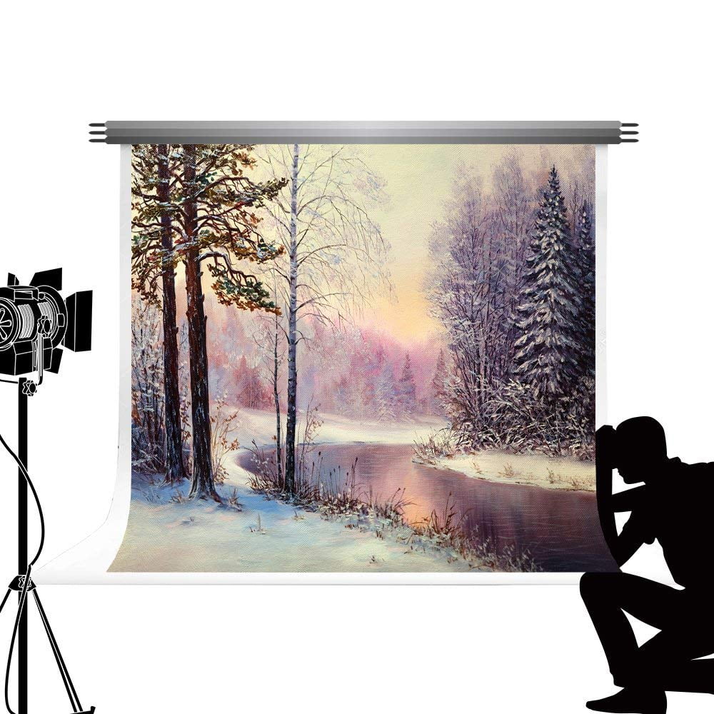 ABPHOTO Polyester Ink Painting Photography Backgrounds Studio Winter ...