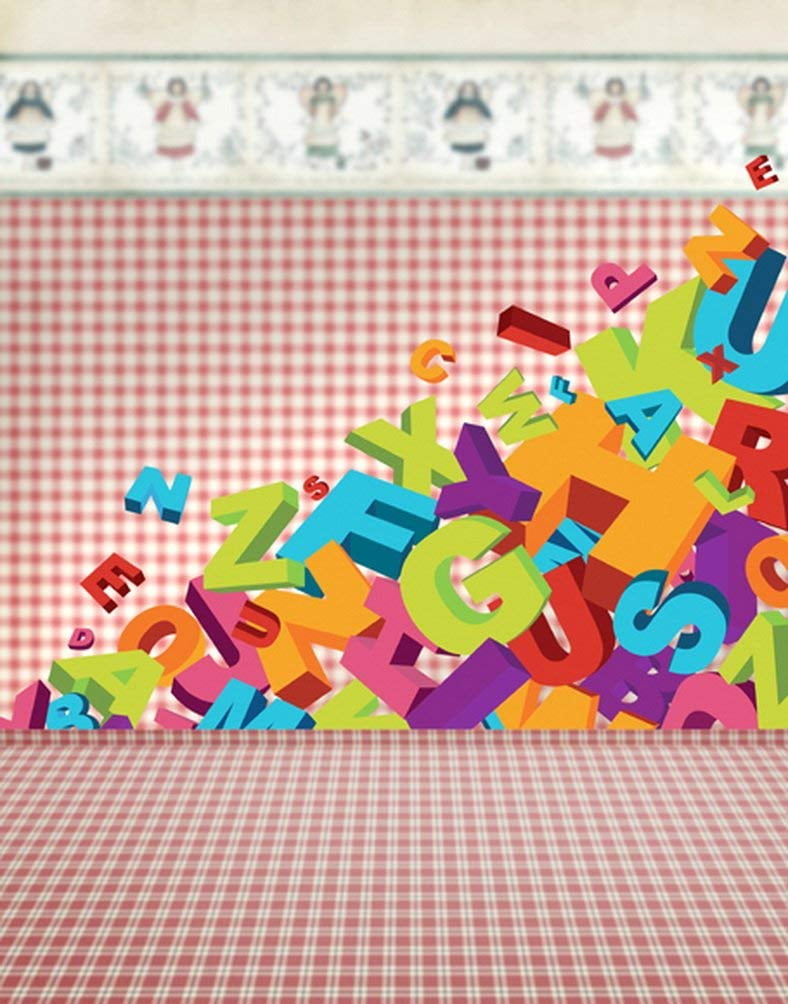 ABPHOTO Polyester Letter Alphabet Photography Backdrops Photo Props ...