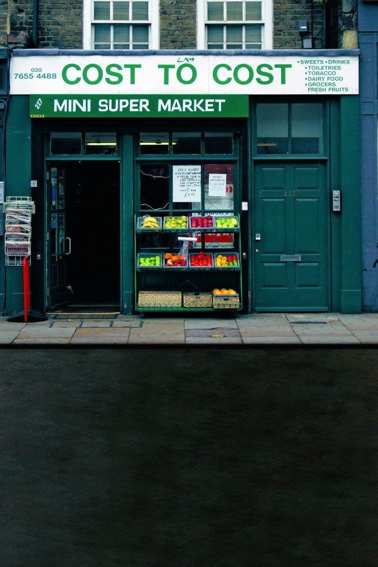 ABPHOTO Polyester Mini Super Market Shop Front Building Street Scene ...