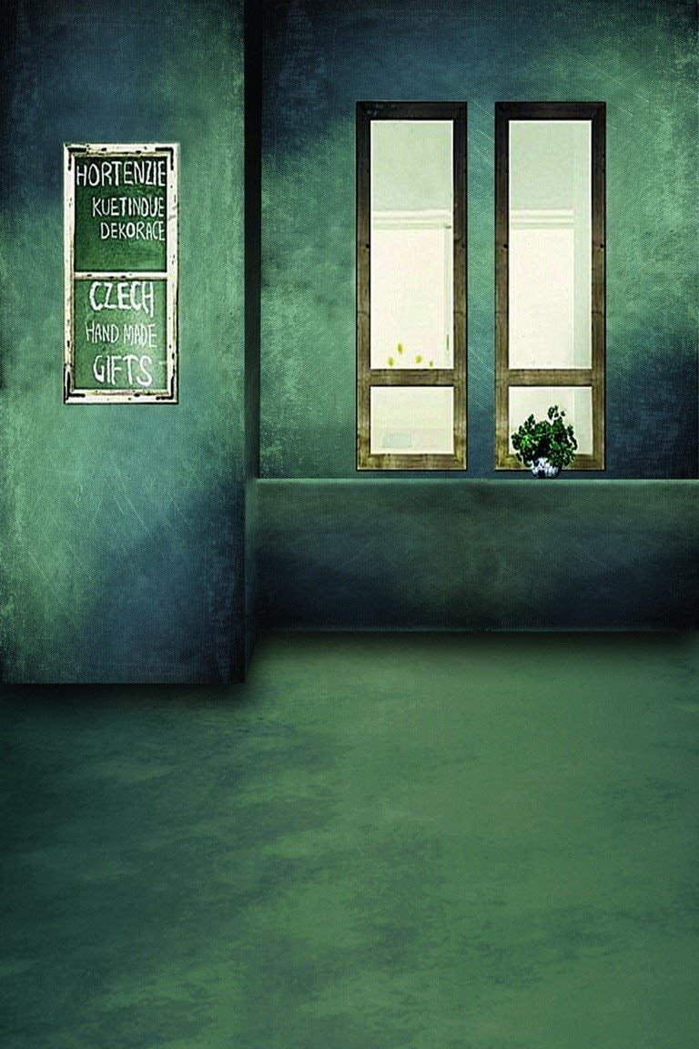 ABPHOTO Polyester Mottled Green Photo Backgrounds Indoor Corner Floor ...