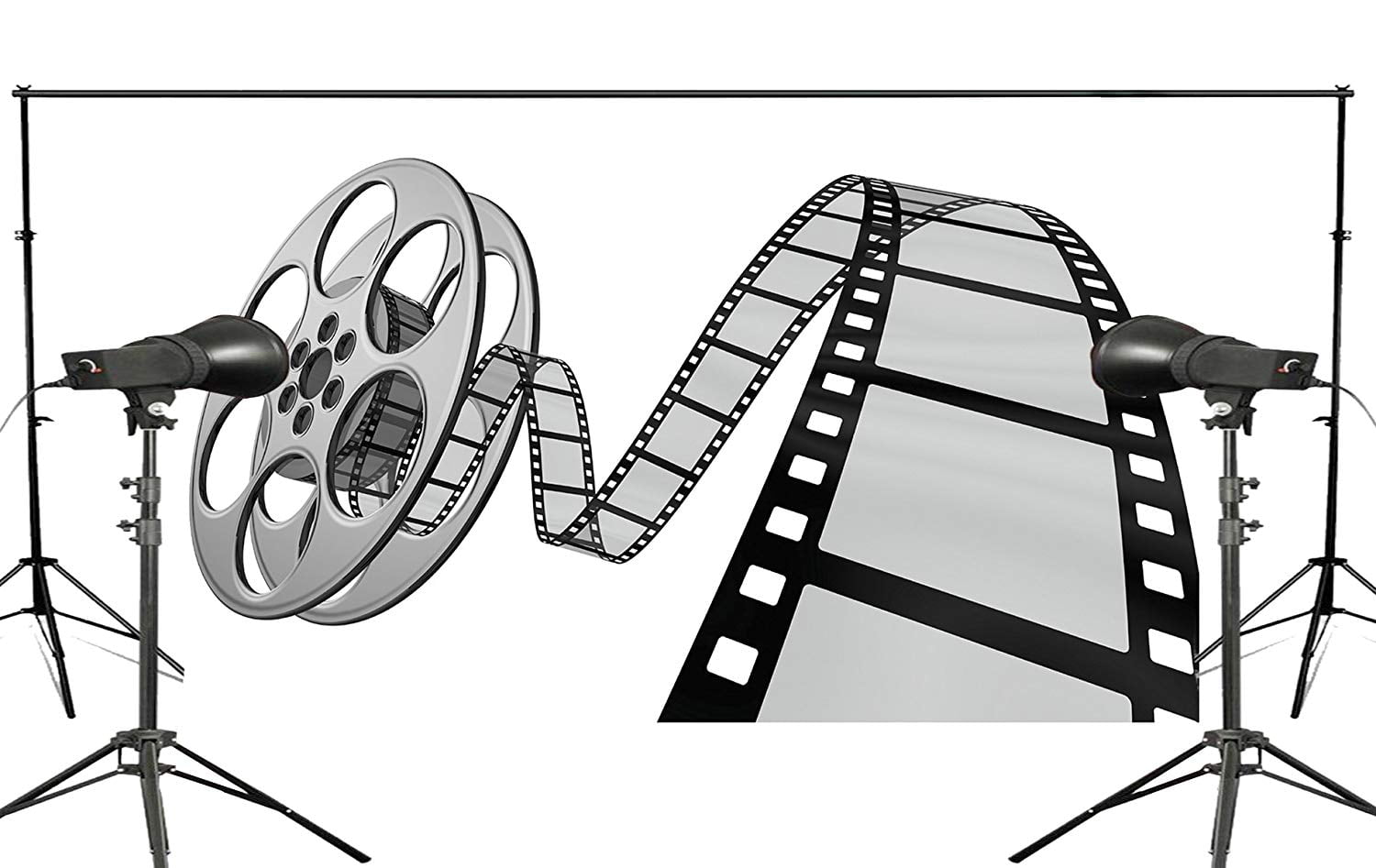 ABPHOTO Polyester Old Movie Camera Clipart Photography Background Movie ...