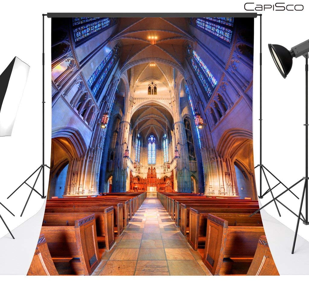 ABPHOTO Polyester Ornate church 5x7ft Indoor Studio Photography ...
