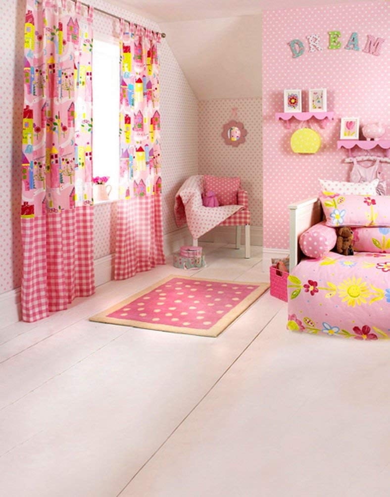 ABPHOTO Polyester Pink Bedroom Dream Photography Backdrops Photo Props Studio Background 5x7ft ...
