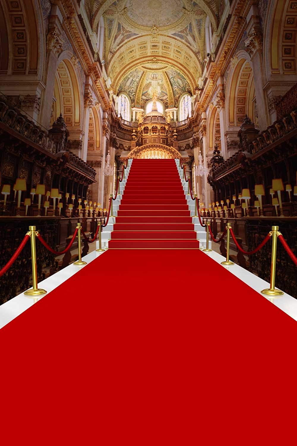 ABPHOTO Polyester Red Carpet Backdrop Photography Palace Background ...