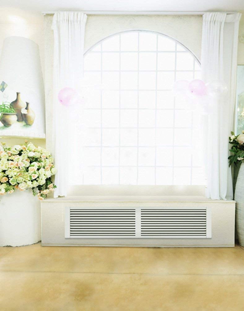 ABPHOTO Polyester Room White Window Flowers Photography Backdrops Photo ...