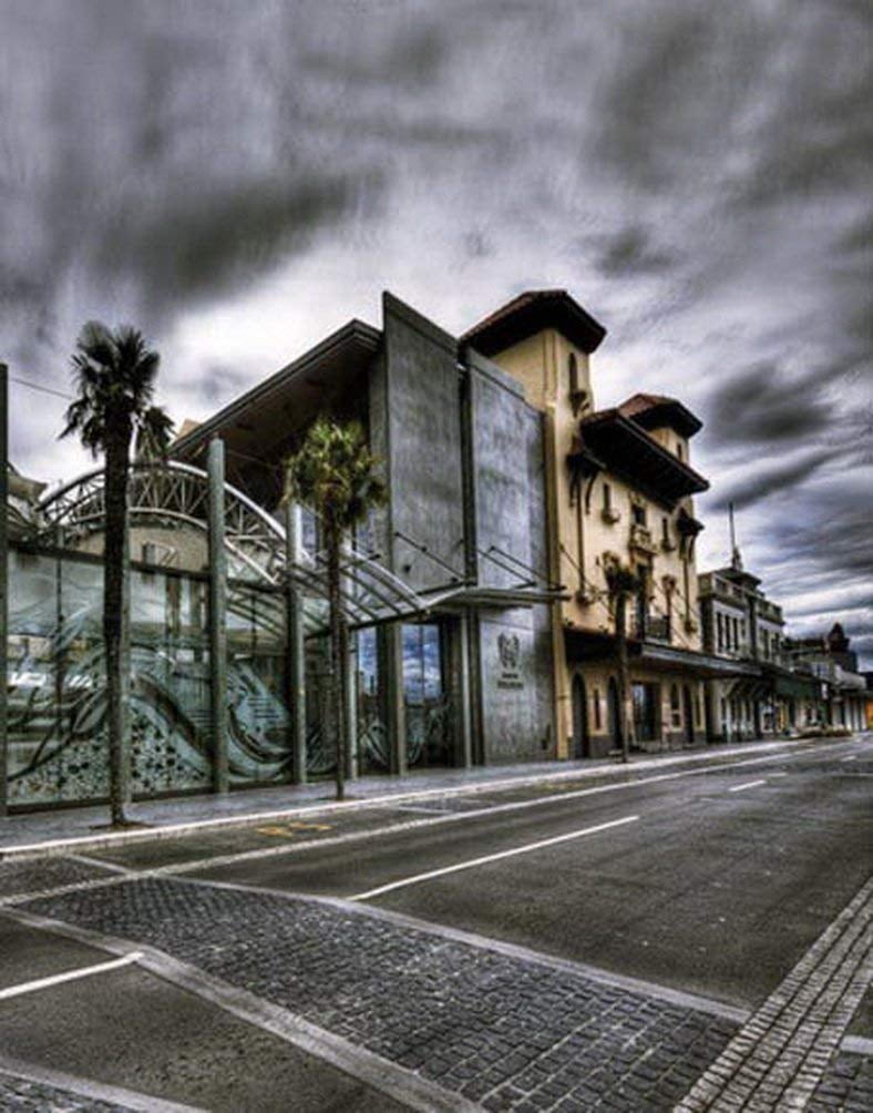 ABPHOTO Polyester Street View Building Photography Backdrops Photo ...