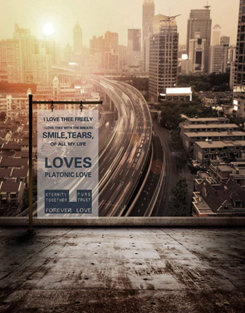 ABPHOTO Polyester Street View Road Photography Backdrops Photo Props ...