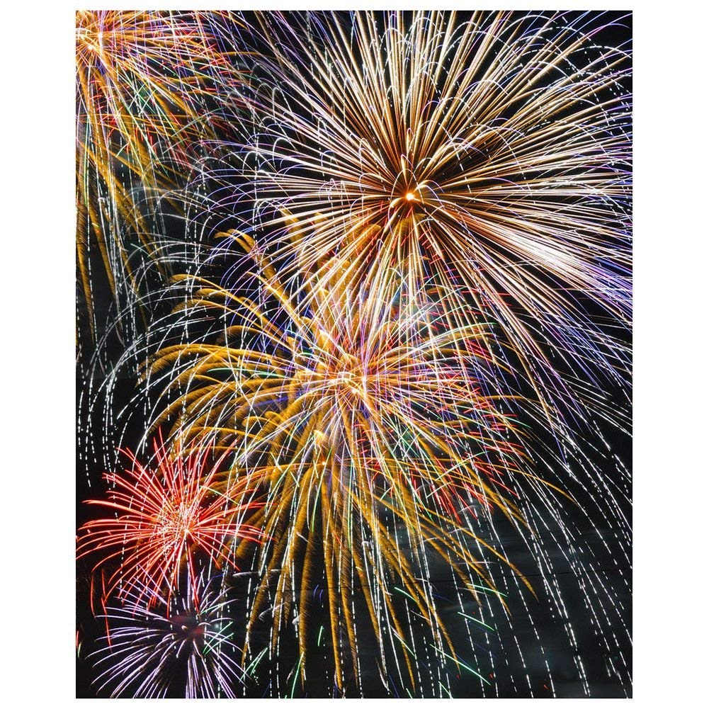 ABPHOTO Polyester Studio Backdrop Photography Prop Fireworks Photo ...