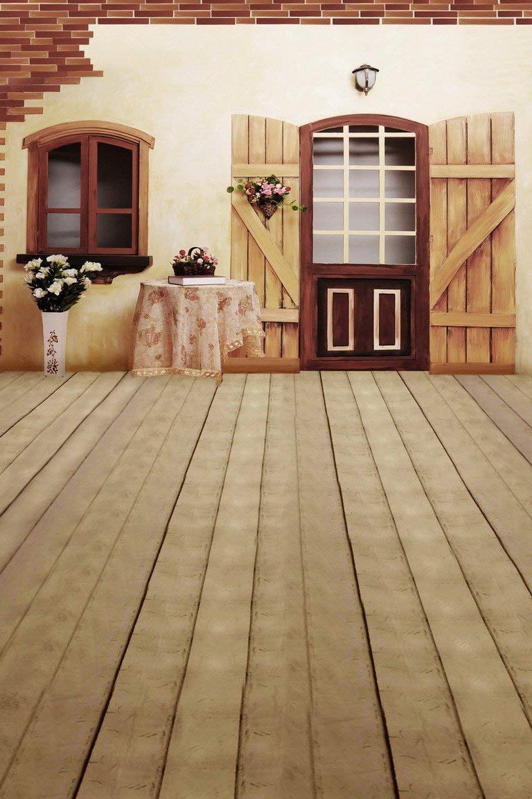 ABPHOTO Polyester Wedding Scene Wooden Floor House Outdoor 5x7ft Studio ...