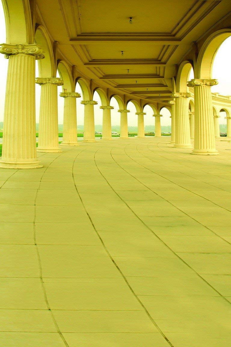 ABPHOTO Polyester Wedding Scenic Pillar Path Building Portrait Picture ...