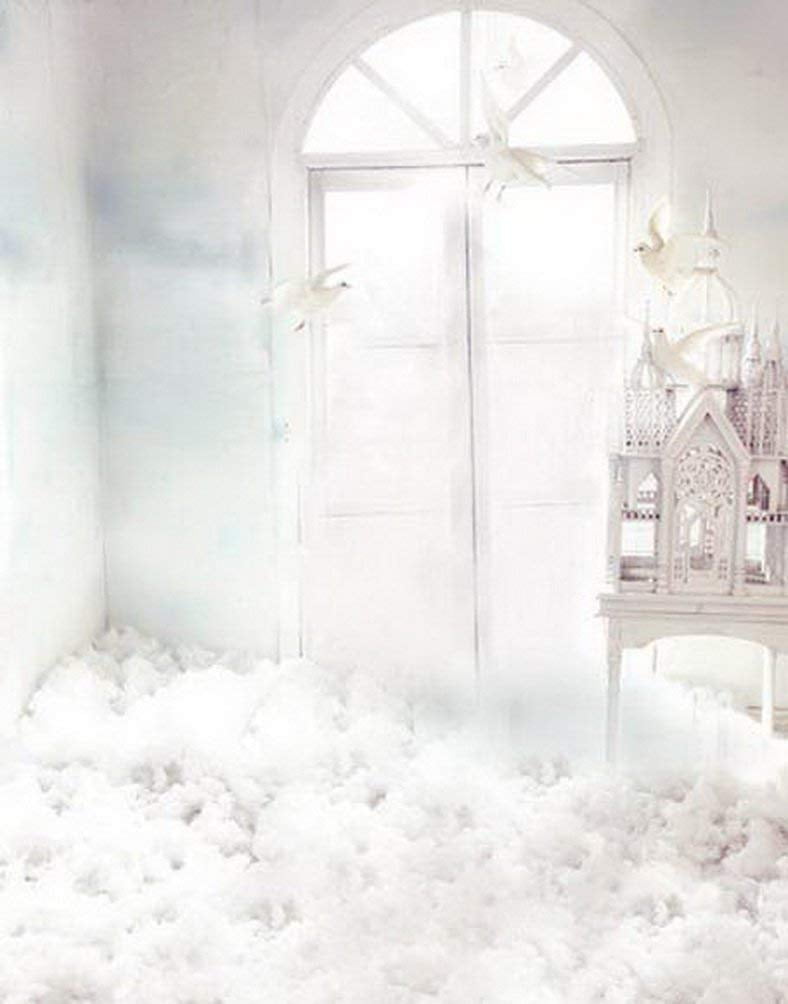 ABPHOTO Polyester White Bedroom Photography Backdrops Photo Props ...