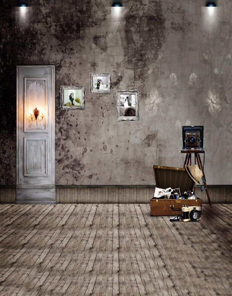 ABPHOTO Polyester Wooden Floor Camera Photography Backdrops Photo Props ...