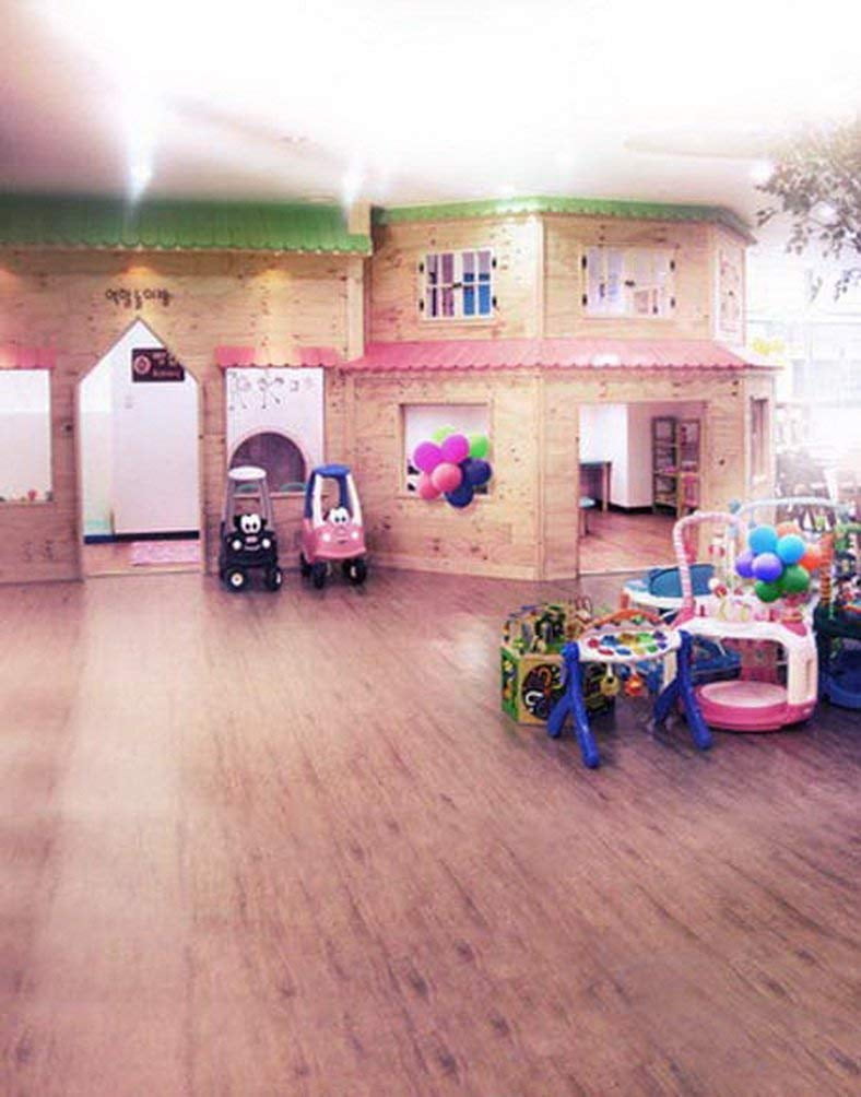 ABPHOTO Polyester Wooden Floor Children Toy Room Photography Backdrops ...