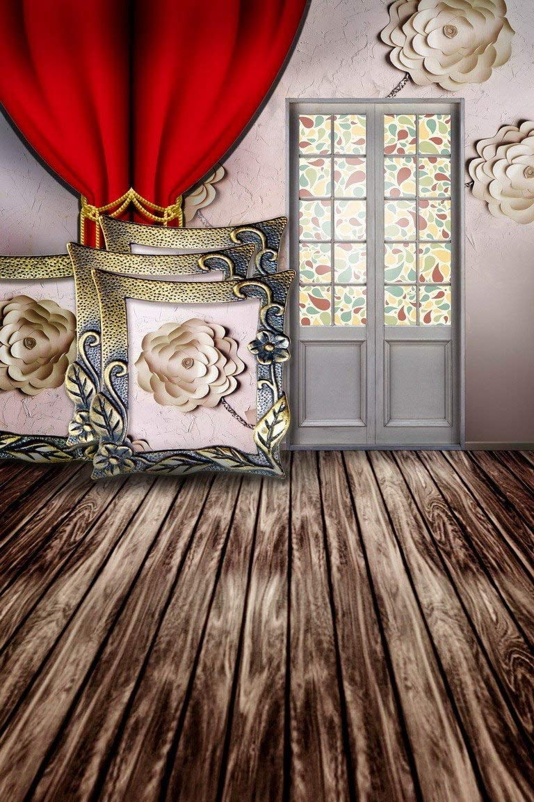 ABPHOTO Polyester Wooden Floor Indoor Theme 5x7ft Photography Backdrops ...