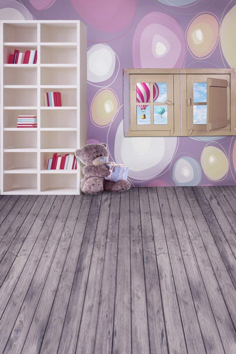 ABPHOTO Polyester Wooden Floor Indoor Theme 5x7ft Photography Backdrops ...