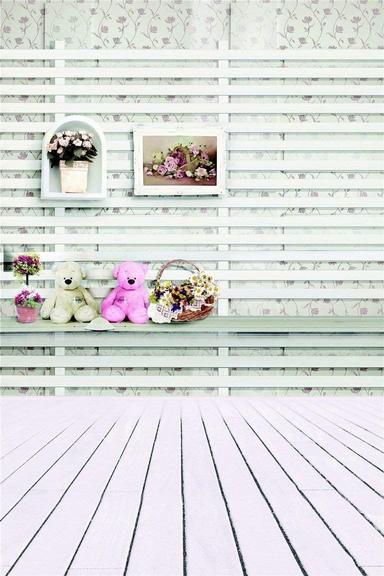 ABPHOTO Polyester Wooden Floor Indoor Theme 5x7ft Photography Backdrops ...