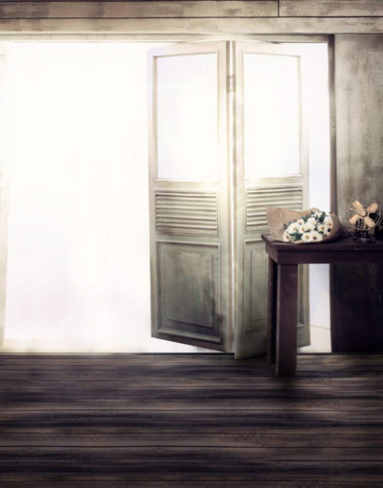 ABPHOTO Polyester Wooden House Photography Backdrops Photo Props Studio ...