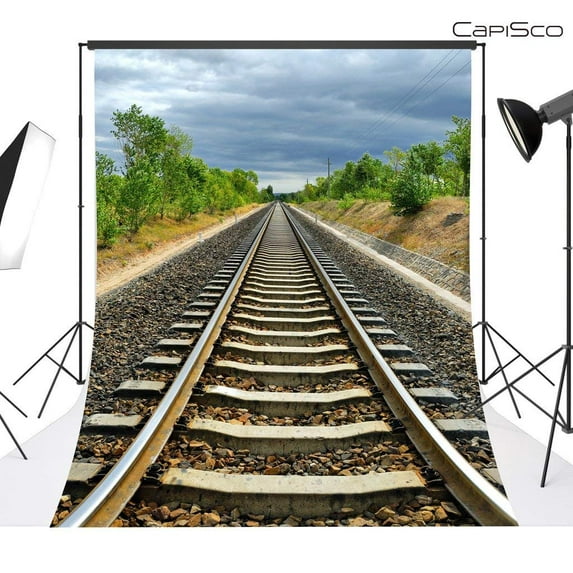 ABPHOTO Polyester railway 5x7ft Indoor Studio Photography Background ...