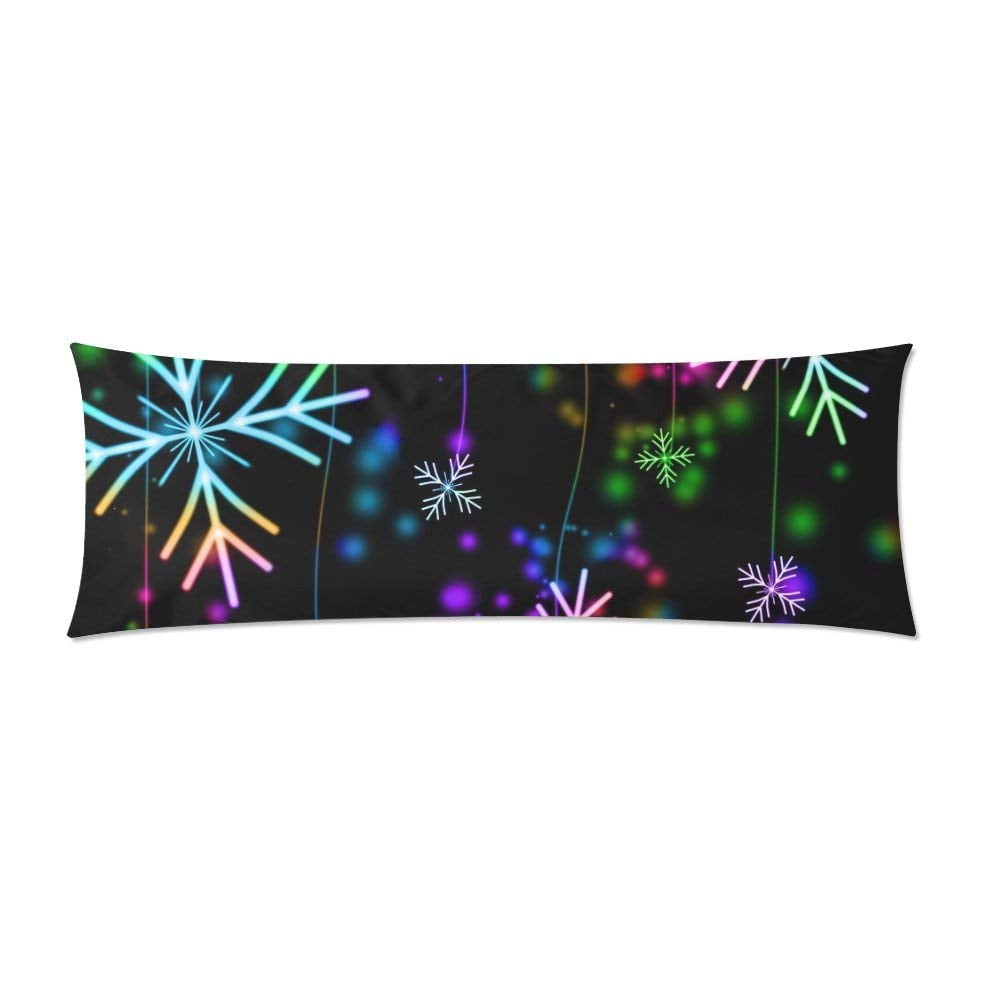Abphoto Snowflakes Snow Winter Christmas Holiday Body Pillow Cover Pillow Case Pillow Protector