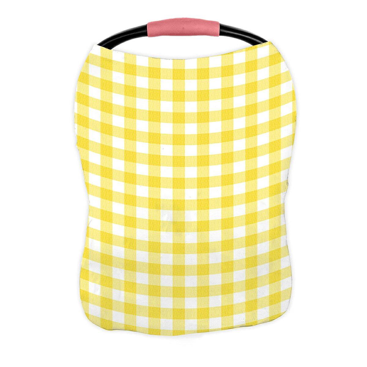 ABPHQTO A Pastel Yellow Gingham Nursing Cover Baby Breastfeeding Infant ...