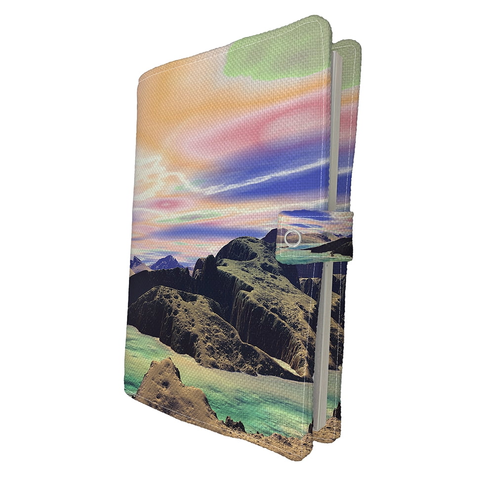 ABPHQTO Alien Planet Rocks Lake Book Cover Book Protector Book Sleeve ...