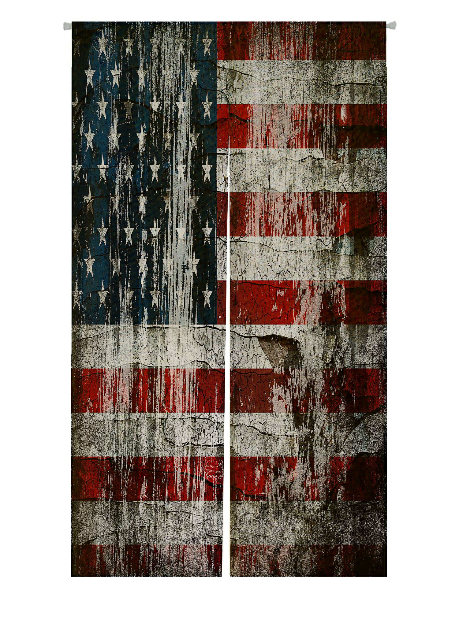 ABPHQTO American Flag Japanese Noren Curtain Doorway Door Window ...
