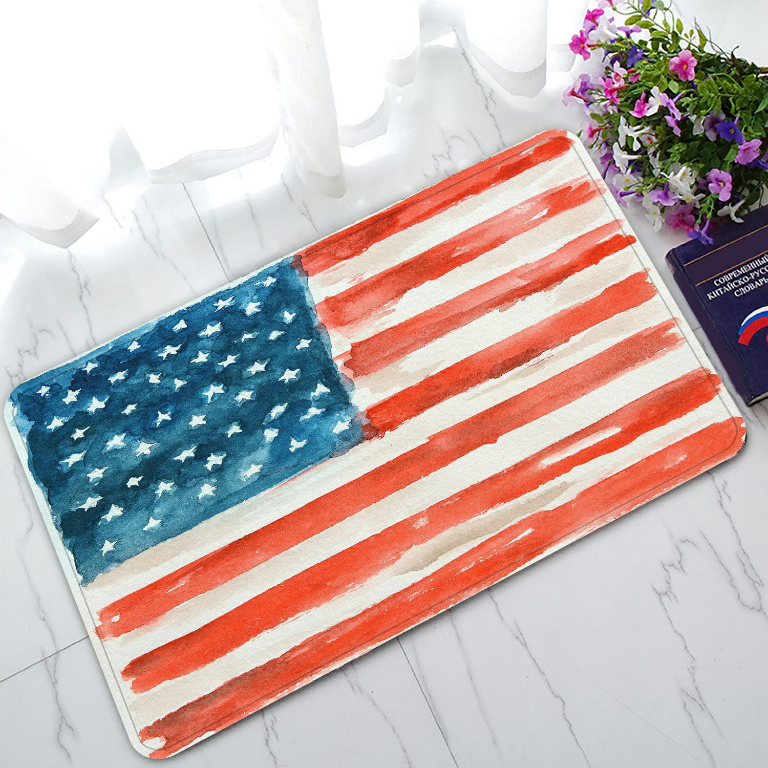 ABPHQTO American Flag Usa Flag National Holidays Patriotic Art Doormat ...