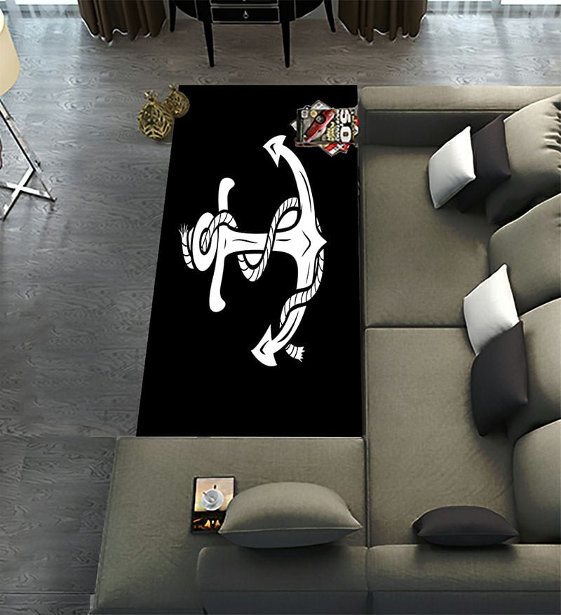 ABPHQTO Anchor Mascot Character Runner Rug 2 x 10ft Long Area Rug ...