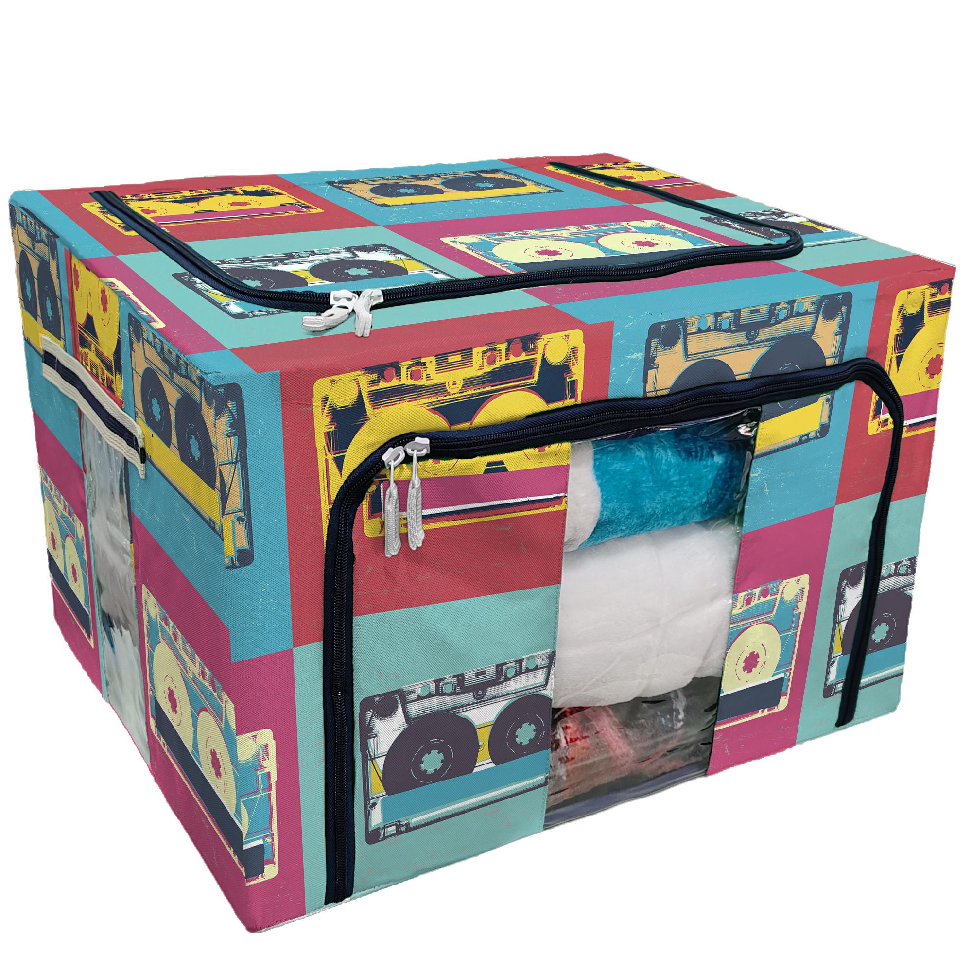 ABPHQTO Audiocassette Retro Popart Music Storage Bag Clear Window ...