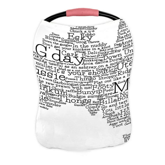 ABPHQTO Australia Map Australian Slang Words Nursing Cover Baby ...