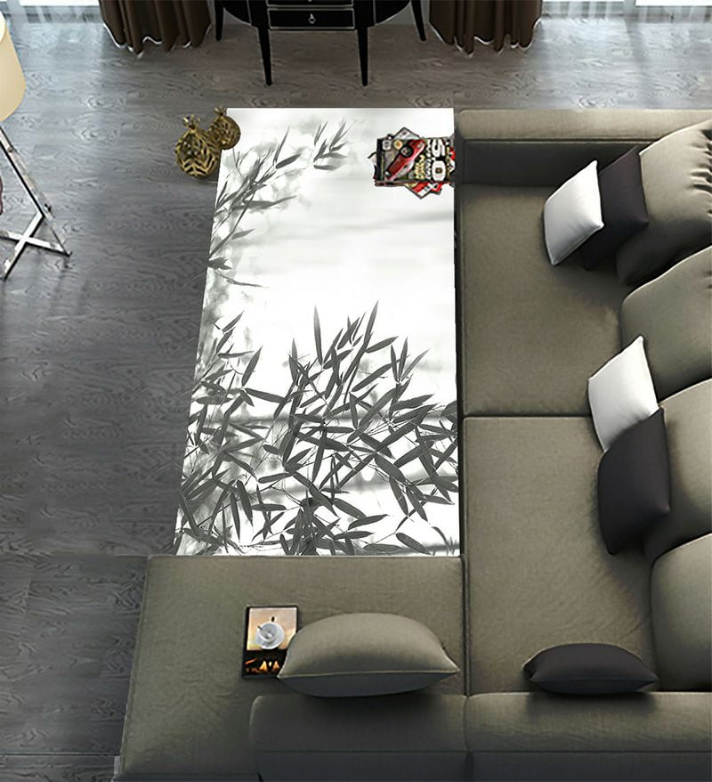 ABPHQTO Bamboo Forest Runner Rug 2.6 x 7ft Long Area Rug Carpet for ...