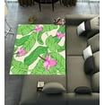 ABPHQTO Banana Leaf Area Rugs 6 x 9ft Floor Carpet Mat for Living ...