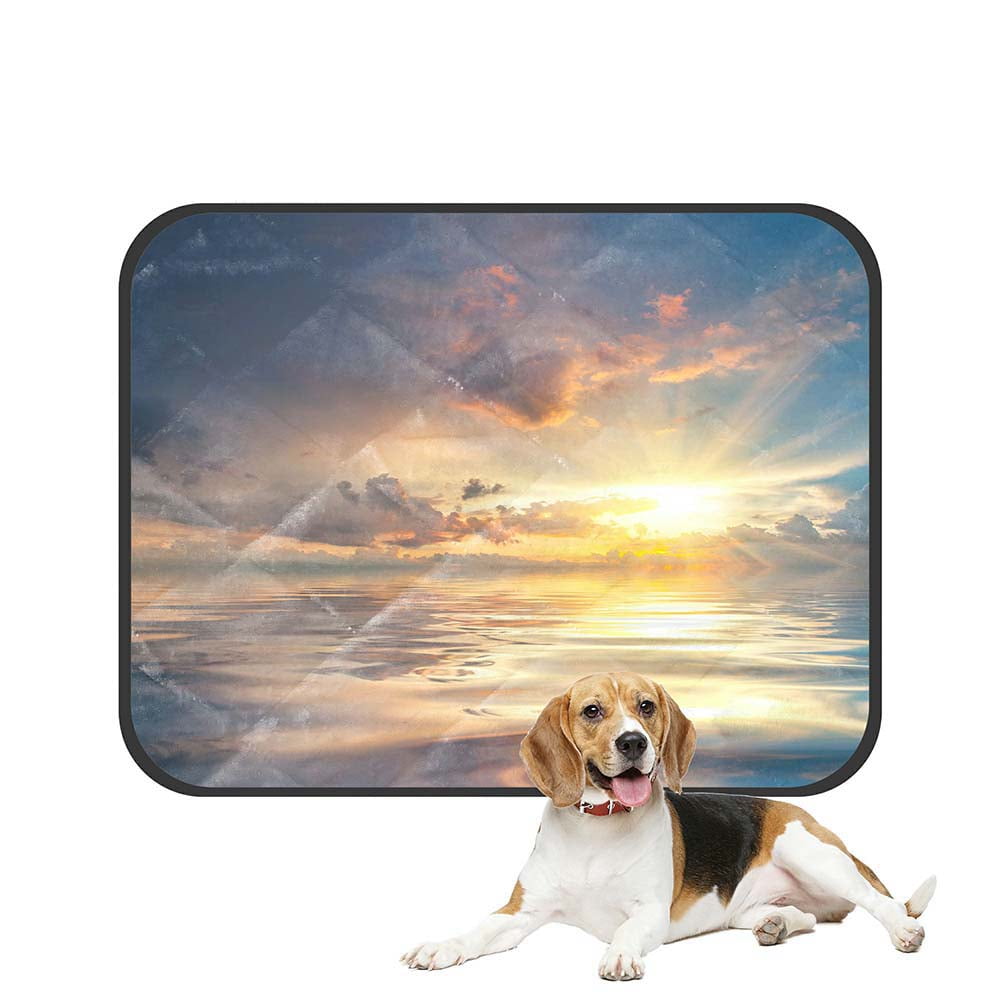 ABPHQTO Beautiful Sunset Over Sea Reflection In Water Clouds Sky Pet ...