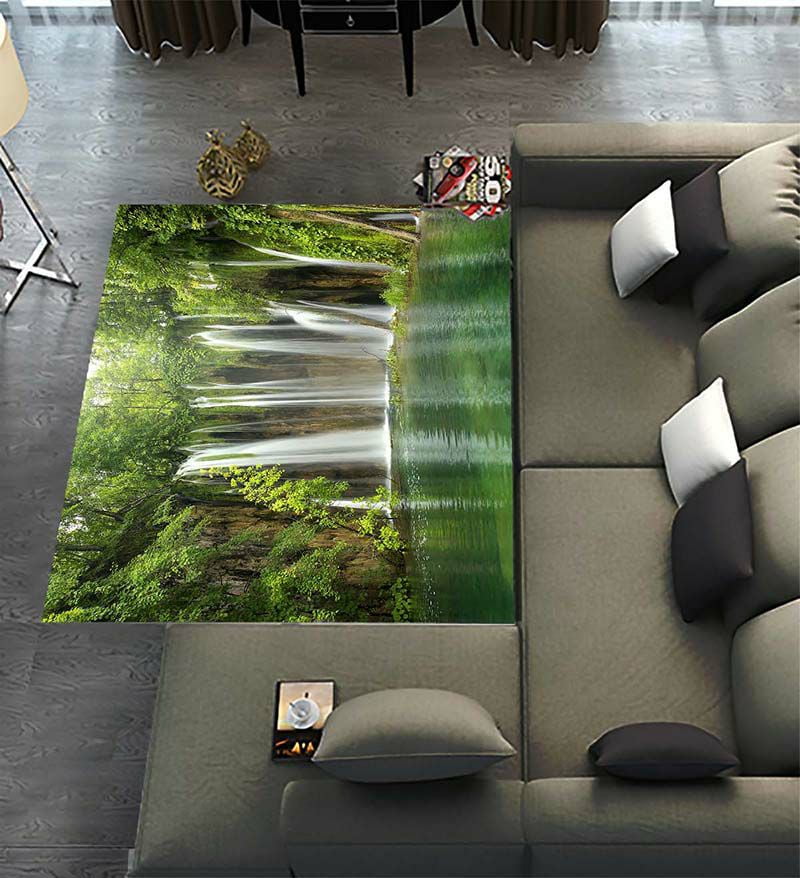 ABPHQTO Big Waterfall From Plitvice Area Rugs 4 x 6ft Floor Carpet Mat ...