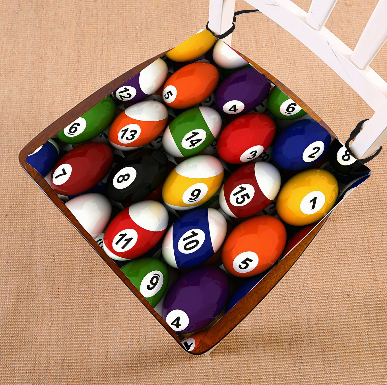 ABPHQTO Billiard Balls Chair Pad Seat Cushion Chair Cushion Floor ...
