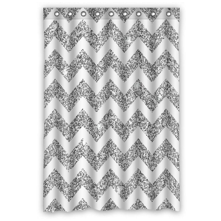 Silver Glitter Chevron Glitter Ribbon, Glitter Zebra, Glitter