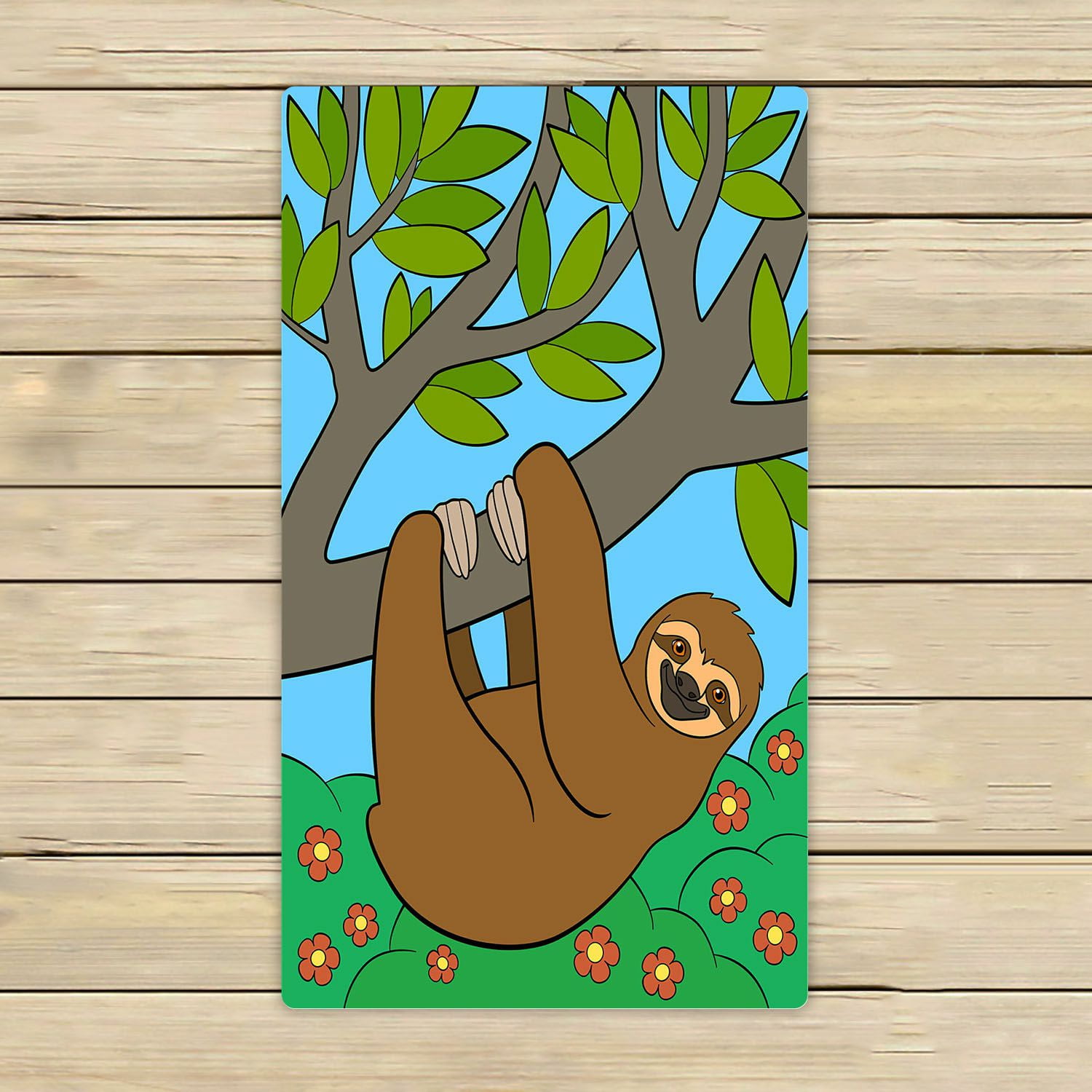 ABPHQTO Cartoon Animals Cute Lazy Sloth Towels,Beach Bath Pool Sprot ...