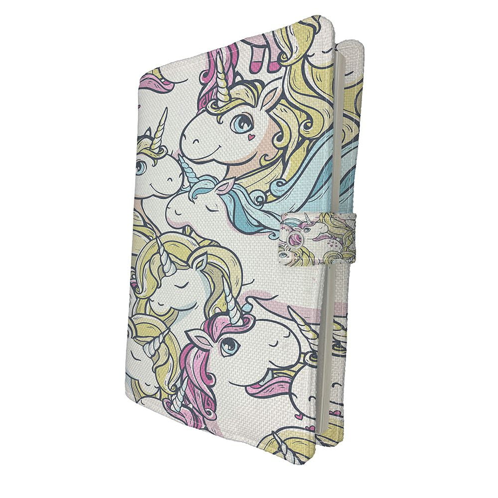 ABPHQTO Cartoon Cute Magic Unicorns Book Cover Book Protector Book ...