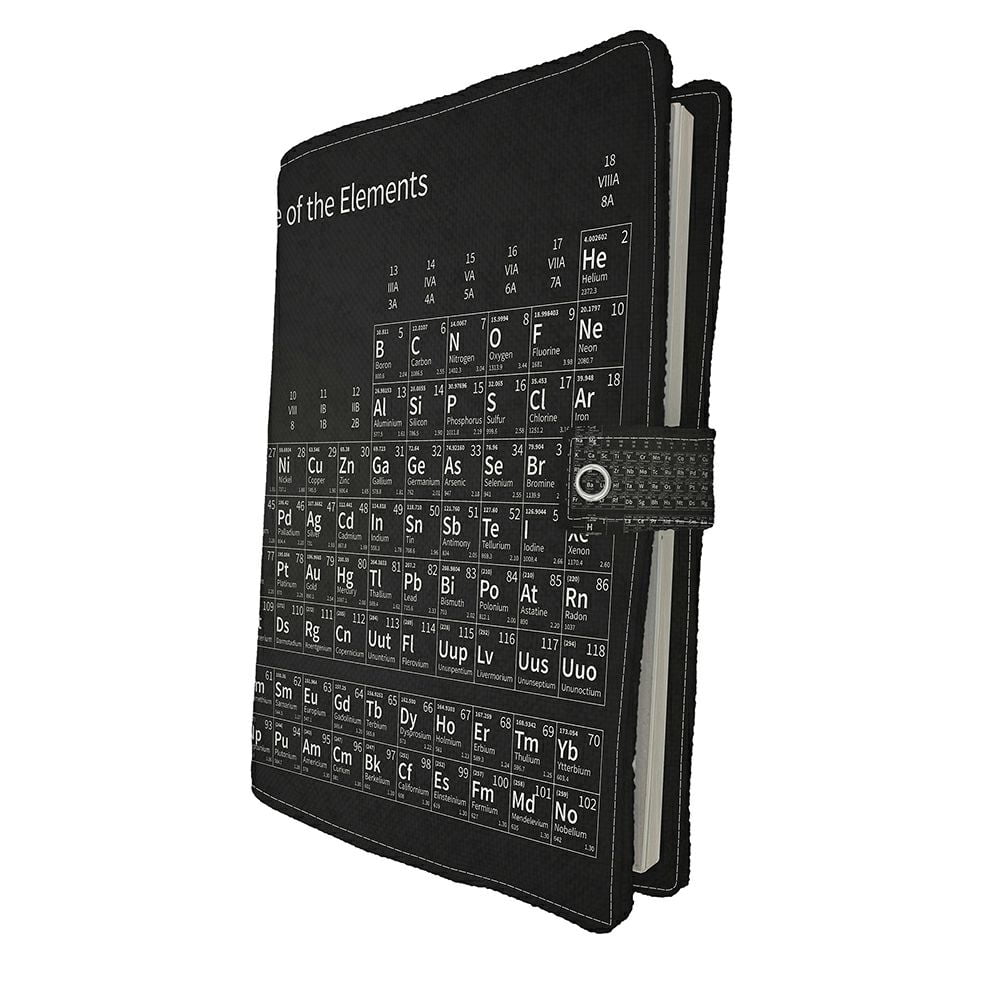 ABPHQTO Chemical Periodic Table Of Elements Black Chalkboard Book Cover ...