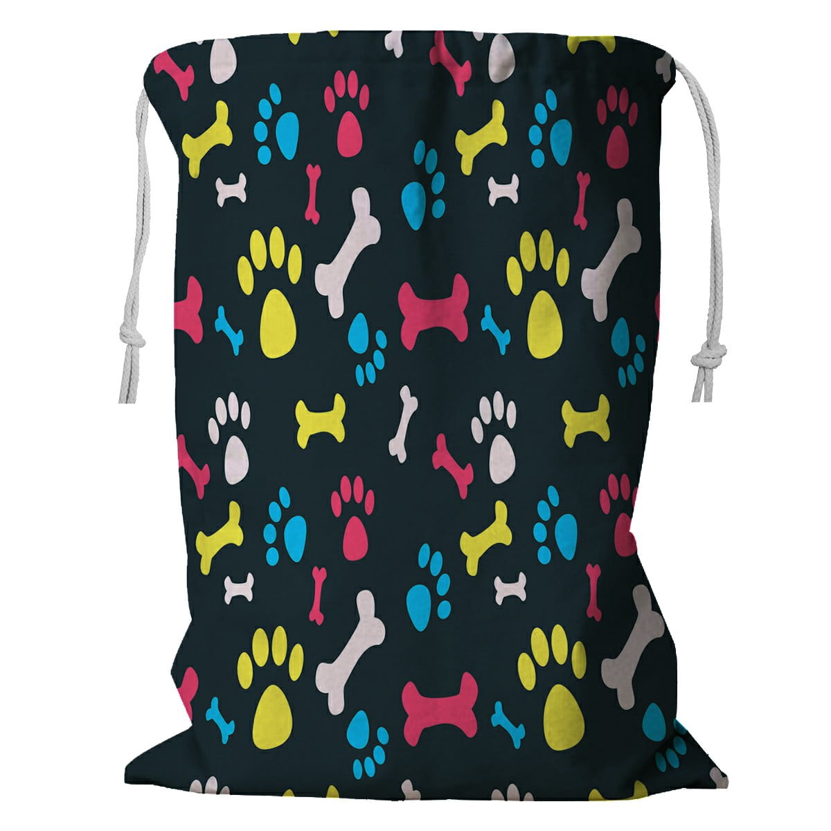 ABPHQTO Cool Pet Dog Paw Prints And Bones Texture Storage Basket ...
