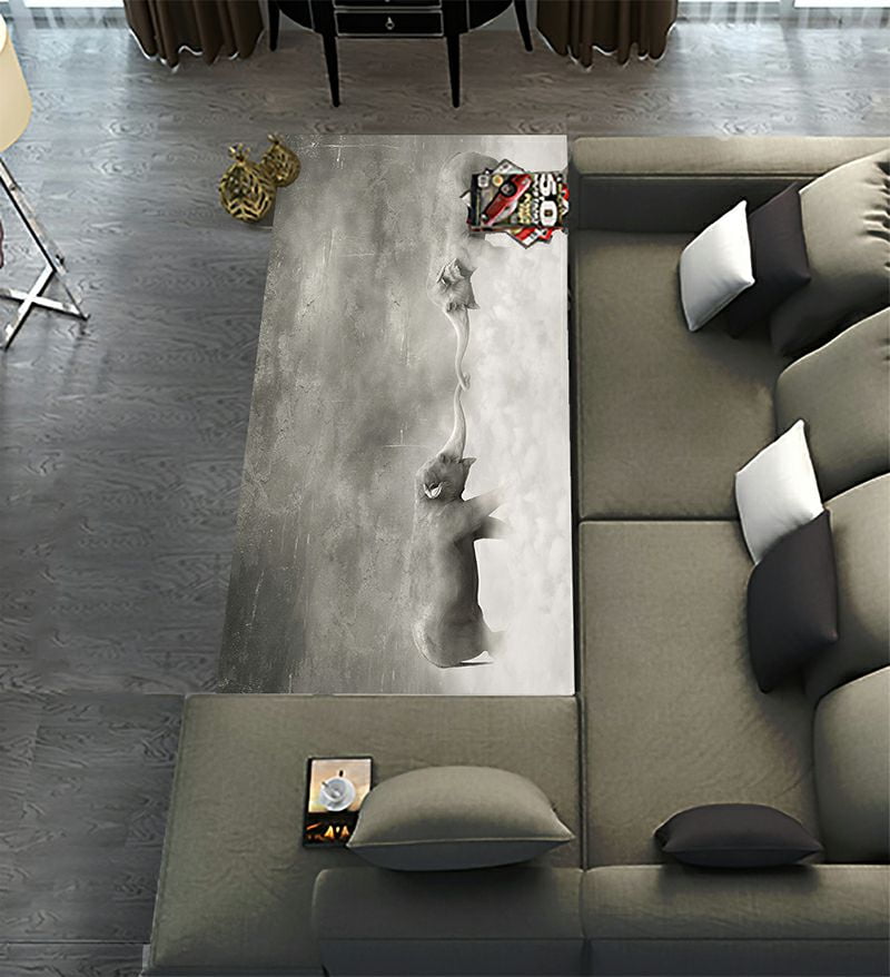 ABPHQTO Couple Of Elephants Who Keeps With Trunks Lovers Runner Rug 2.6 ...