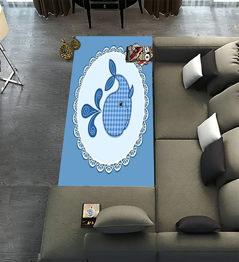 ABPHQTO Cute Little Cartoon Whale Runner Rug 2 x 10ft Long Area Rug ...