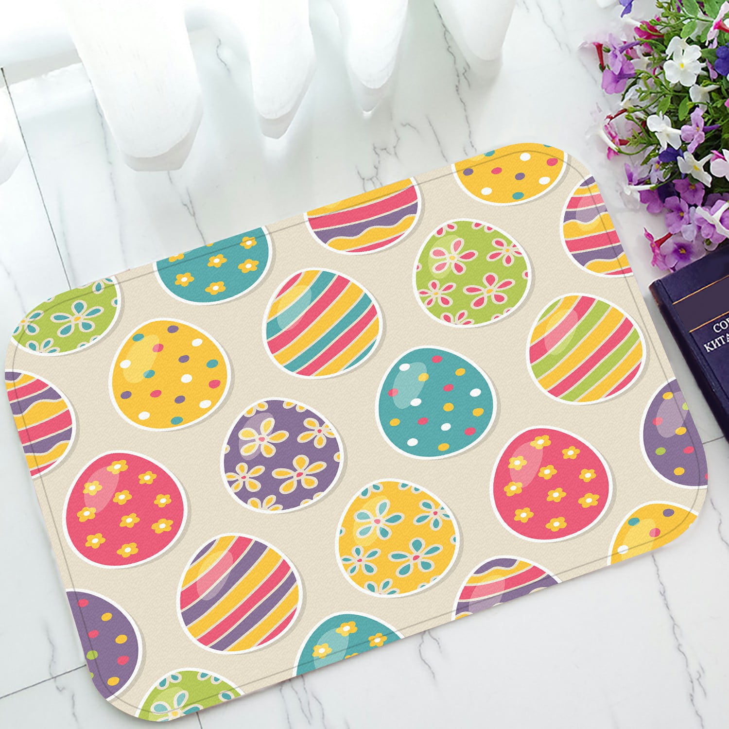 ABPHQTO Easter Eggs Doormat Entrance Rug Area Rug Floor Mat Home Decor ...